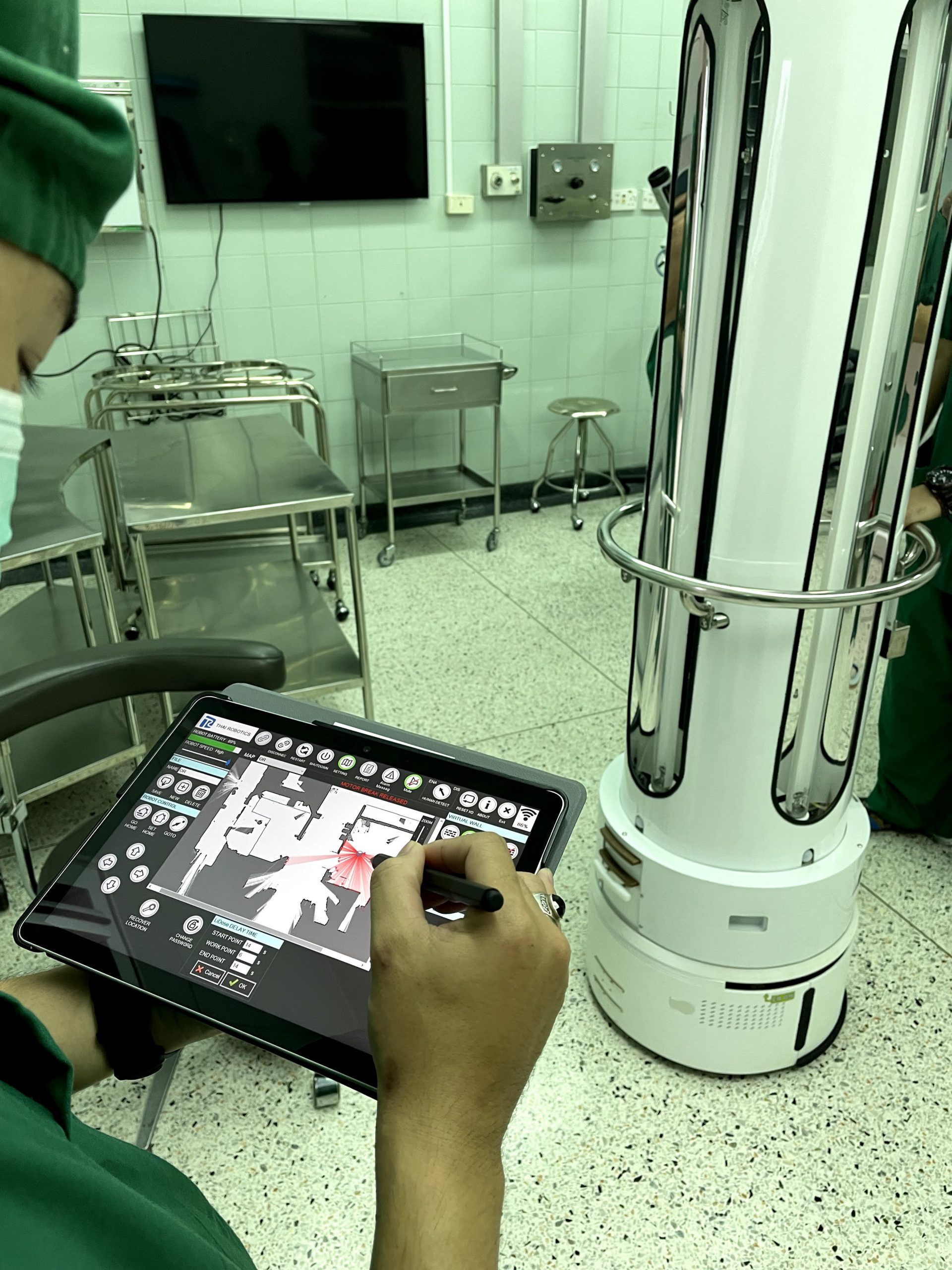 TR-19A UV-C Disinfection Robot Chiangmai Neurological Hospital ...